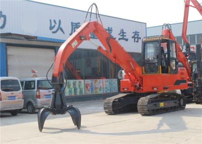 China Double power diesel engine and electricity motor crawler excavator with scrap meter grapple for sale