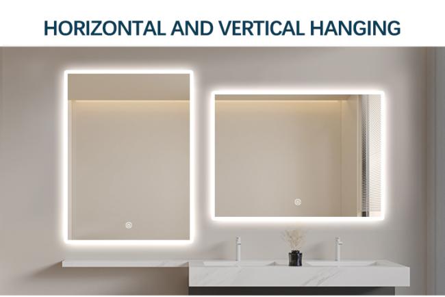 Professional installation of wall mounted bathroom mirror