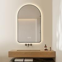 Quality Aluminum Alloy LED Framed Mirror Anti Fog IP44 Waterproof For Bathroom Hotel for sale