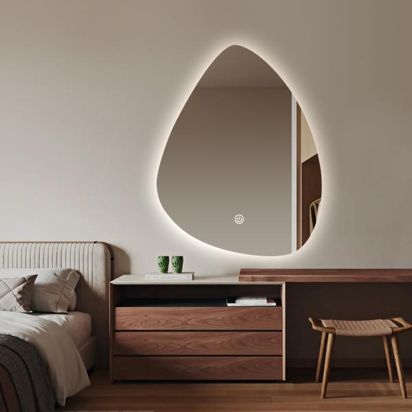 Quality Dimmable LED Frameless Mirror 5mm Defog Bathroom Mirror For Hotel / Bathroom / Project for sale