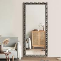 China Rectangular Commercial Full Length Mirror 5mm Shatterproof PS Frame Bathroom Mirror IP44 for sale