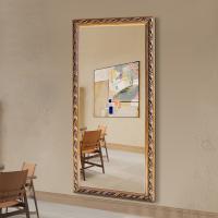 China Rectangular Commercial Full Length Mirror 5mm Shatterproof PS Frame Bathroom Mirror IP44 for sale