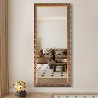 China Rectangular Commercial Full Length Mirror 5mm Shatterproof PS Frame Bathroom Mirror IP44 for sale