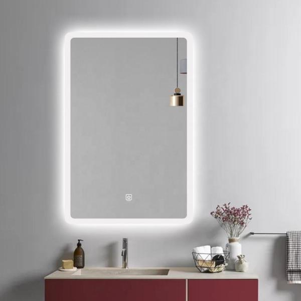 Quality Decoration Backlit Smart Mirror Antifog Bathroom Mirror Wall Mounted With LED Light for sale