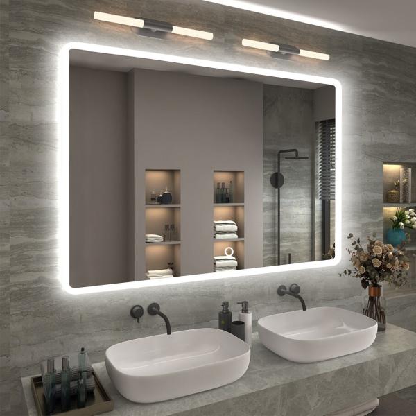 Quality Decoration Backlit Smart Mirror Antifog Bathroom Mirror Wall Mounted With LED for sale