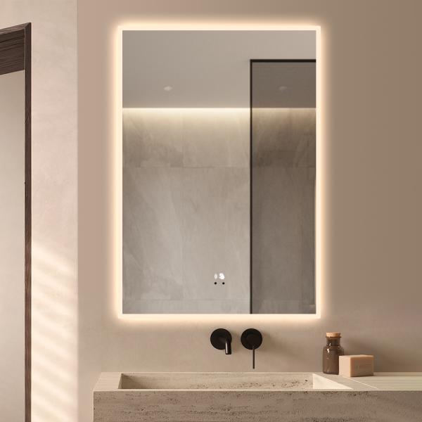 Quality Decoration Backlit Smart Mirror Antifog Bathroom Mirror Wall Mounted With LED for sale