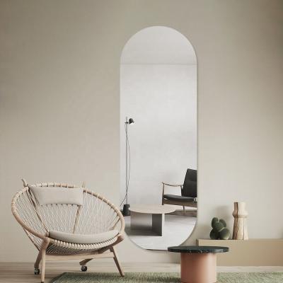 China Eco Friendly LED Oval Bathroom Mirror , Frameless Smart Make Up Bathroom Mirrors for sale