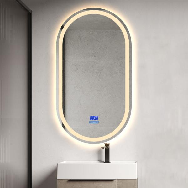 Quality Smart Modern Frameless LED Bathroom Mirror Explosion Proof LED Arch Mirror for sale