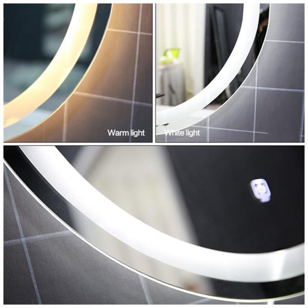 Quality Smart Modern Frameless LED Bathroom Mirror Explosion Proof LED Arch Mirror for sale