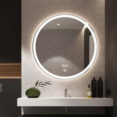 China Silver Waterproof Bathroom Mirror Wall Mounted 5mm Frosted Edge Bathroom Mirror for sale