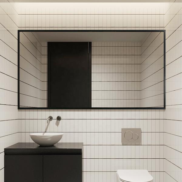 Quality Custom Large Metal Frame Bathroom Mirror 60*80cm 70*90cm 75*100cm 80*130cm for sale