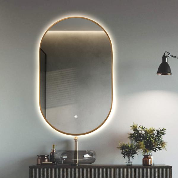 Quality Beauty Salon Arched LED Mirror Anti Fog IP44 IP66 Luxury Modern Bathroom Mirrors for sale