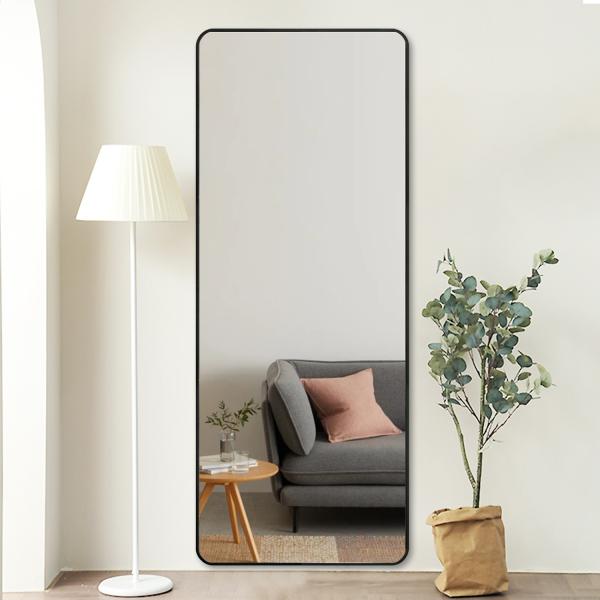 Quality Aluminum Alloy Framed Full Length Dressing Mirror Wall Mounted Floor Standing for sale