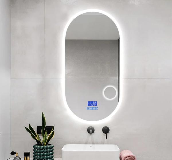 Quality Anti Fog Arch Luxury Illuminated Bathroom Mirrors IP44 For Hotel Bathroom Project for sale