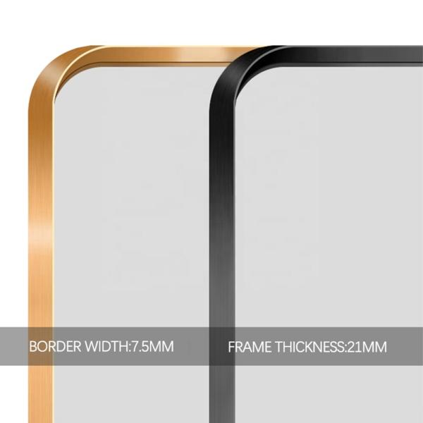 Quality Aluminum Frame Retangular Full Length Dressing Mirror Explosion Proof Rectangula for sale