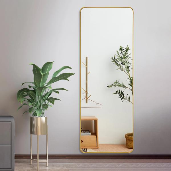 Quality Aluminum Frame Retangular Full Length Dressing Mirror Explosion Proof Rectangular Wall Mirror for sale