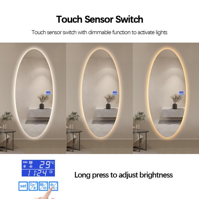 Bathroom mirror installation and features