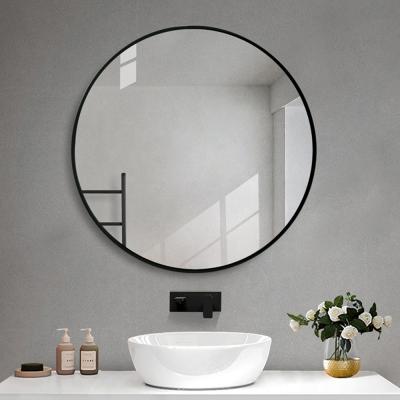 China Aluminum Alloy Framed Wall Mirror Explosion Proof Bath Shower Mirror Without Light for sale