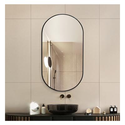 China Luxury Hotel Oval Bathroom Vanity Mirrors , Cosmetic Bathroom Mirror Without Light for sale