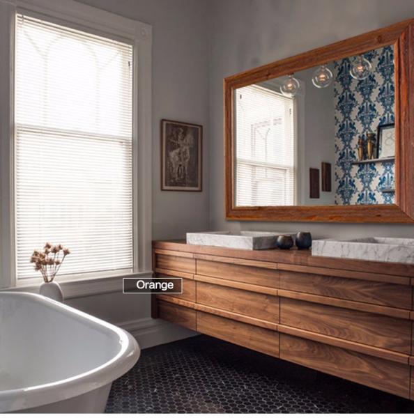 Quality Rectangle Solid Wood Frame Mirror Full Length Dressing Mirror Without Light for sale