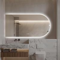 Quality Arch Smart LED Bathroom Mirror , LED Illuminated Backlit Bathroom Mirrors for sale