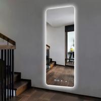 Quality xplosion Proof Frameless Backlit Bathroom Mirror Full Length Rectangle LED for sale