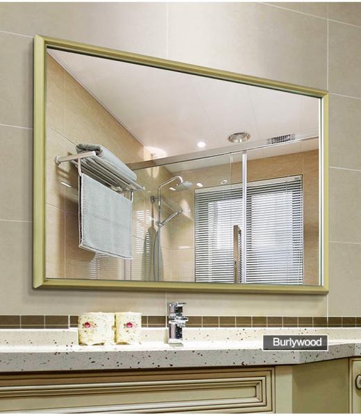 Quality Rectangular Bathroom Vanity Mirrors , Luxury Baroque Style Wall Mirror Without for sale