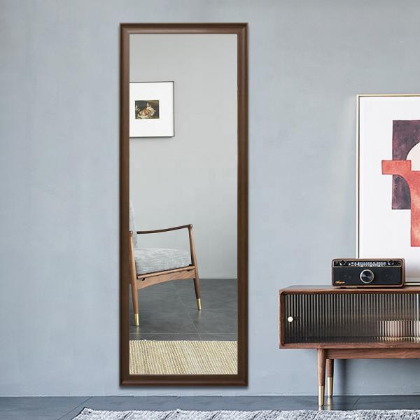 Quality Slim Profile Full Length Contemporary Standing Mirror For Bedroom Corner for sale