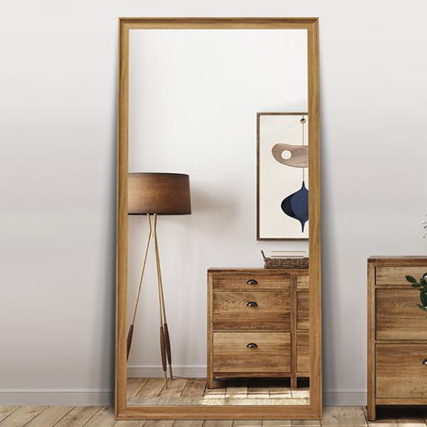 Quality Slim Profile Full Length Contemporary Standing Mirror For Bedroom Corner for sale