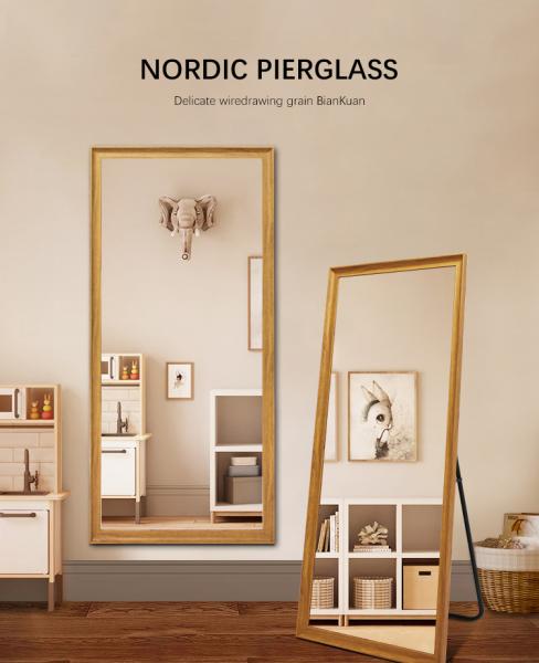 Quality Slim Profile Full Length Contemporary Standing Mirror For Bedroom Corner for sale
