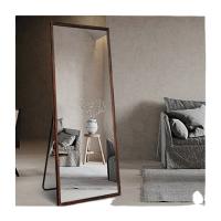China New Zealand Pine Solid Wood Rectangular Mirror Without Light Full Length for sale