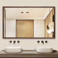 China New Zealand Pine Solid Wood Rectangular Mirror Without Light Full Length for sale