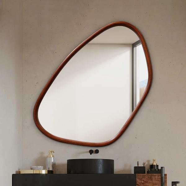Quality Household Waterproof Irregular Shaped LED Mirror IP44 Customized for sale