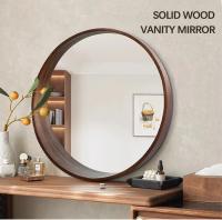 Quality 24 Inches Black Framed Vanity Mirror , Custom Framed Mirrors For Bathrooms for sale