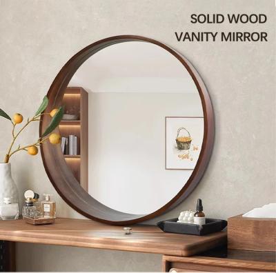 China 24 Inches Black Framed Vanity Mirror , Custom Framed Mirrors For Bathrooms for sale