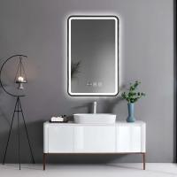 Quality IP44 IP66 Rectangle Bathroom Mirror Smart Defogger LED Mirror With Aluminum for sale