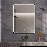 Quality Antifog Rectangle Bathroom Mirror Waterproof With Front Led Light for sale
