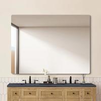 Quality Contemporary Round Corner Square Frameless Mirror Without Light Anti Oxidant for sale