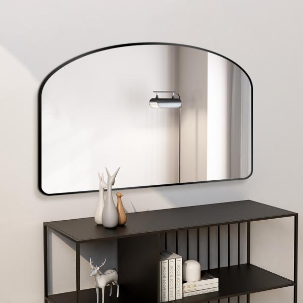 Quality Arched Aluminium Framed LED Mirror 4mm 5mm Large Wall Bathroom Mirror for sale