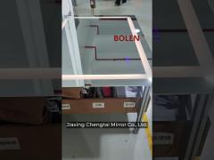 perimeter satin led border mirror , rectangle / square led illuminated bathroom mirror
