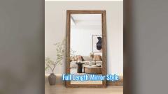 Full Length Mirror No Light Retro Style