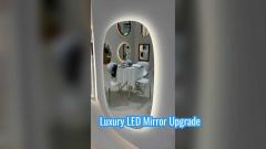 Modern LED Bathroom Mirror with Touch Dimming