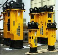 China ROSCHEN Hydraulic Breaker Hammer 45-190mm Chisel Diameter for 1.2-65 Ton Excavators for sale