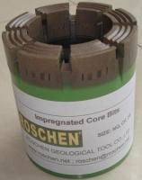 China ROSCHEN Impregnated Diamond Core Bits 95.76/95.38mm HQ Series for High-Speed Mineral Exploration Drilling for sale