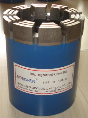 China Impregnated Casing Concrete Core Drill Bit / BW NW HW Diamond Casing Shoes Bits for sale