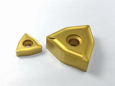 China Schwere Anwendungen Wolframkarbid-Einsatz mit Submikron WC-Körner 0,8 μm 10% Kobaltbindemittel in Schwarz/Gelb zu verkaufen