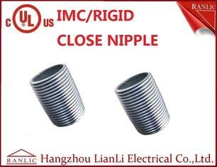 China 1/2 inch to 4 inch Rigid Conduit Close Nipple All Thread Electro Galvanized for sale