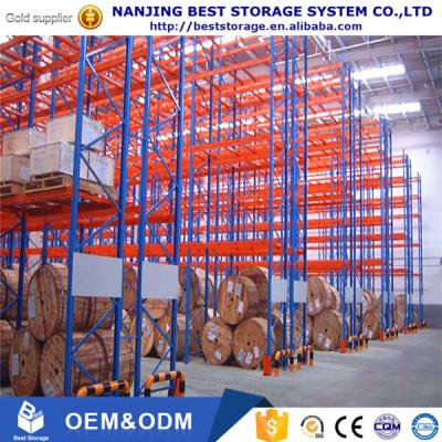 China ISO CE high quality steel Q235 warehouse heavy duty pallet racking system for sale