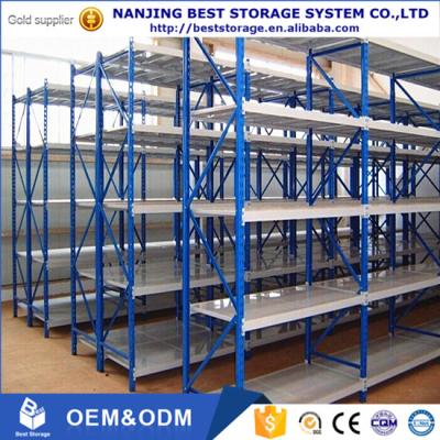 China 200-800kg UDL/level medium duty storage racking and shelving systems for sale