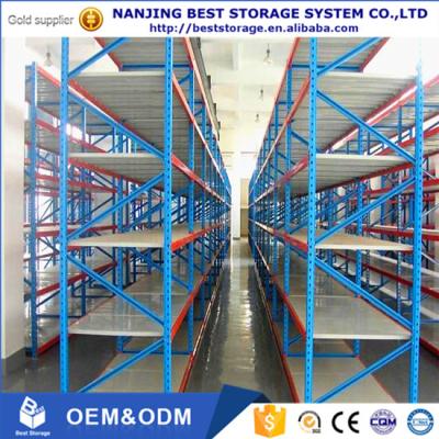 China China supplier steel Q235B high quality warehouse equipment storage long span shelving for sale